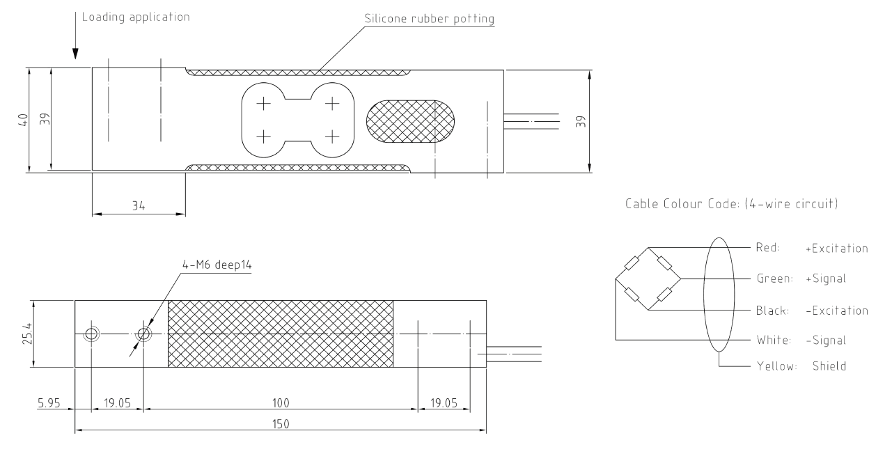 DAYSENSOR / DYX-306E / Single-Ended Beam Load Cell - KSENSORS : 케이센서스