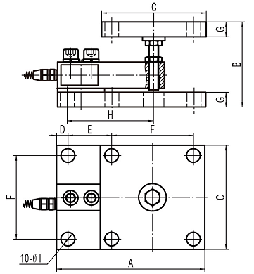 SAINTBOND / LC348M5 Belt Scale Load Cell Forklift Scale Shear Beam Load ...