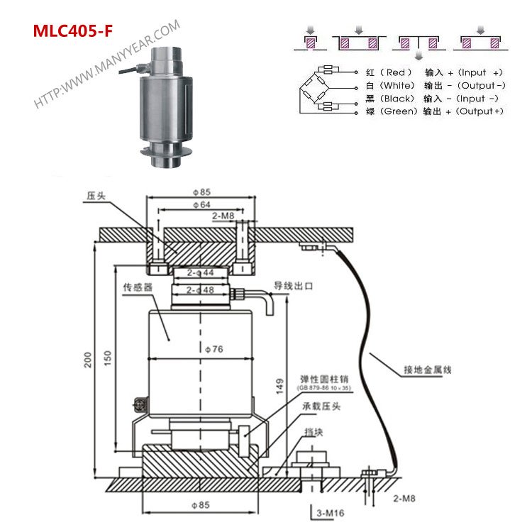 MANYYEAR / MLC405F-Digital truck scale weight sensor - KSENSORS : 케이센서스