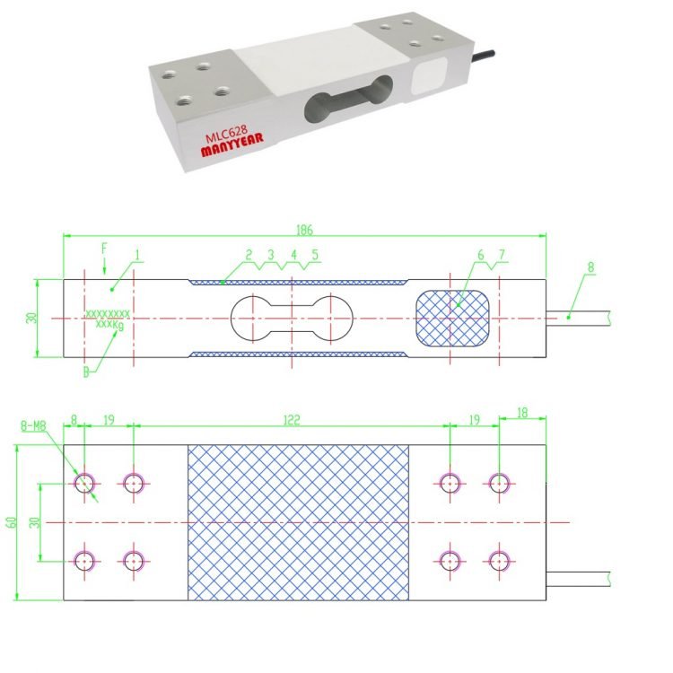 MANYYEAR / MLC628 platform scale weighing load cell - KSENSORS : 케이센서스