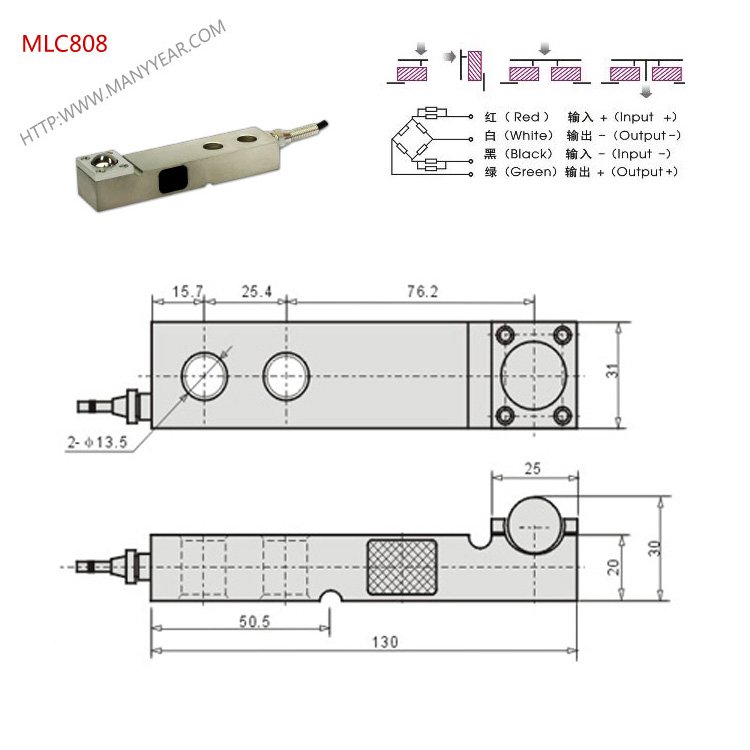 MANYYEAR / MLC808 batching scale weighing sensor - KSENSORS : 케이센서스